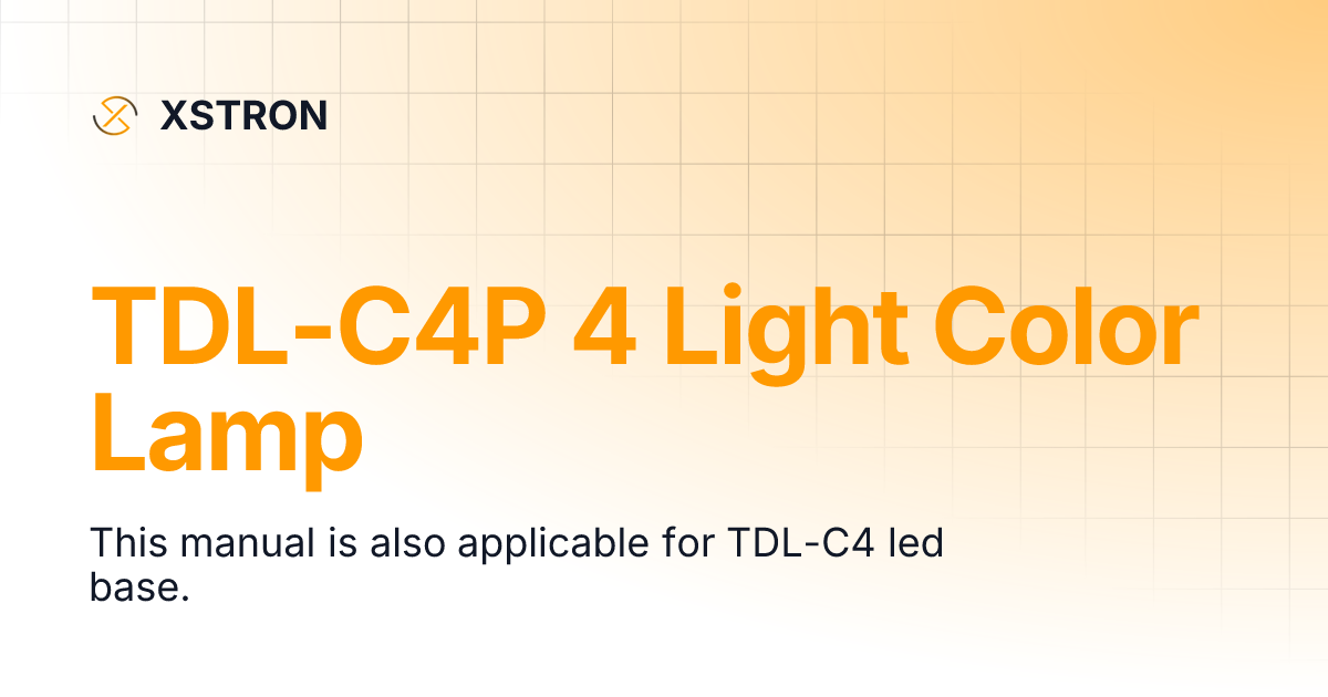 TDL-C4P 4 Light Color Lamp | XSTRON